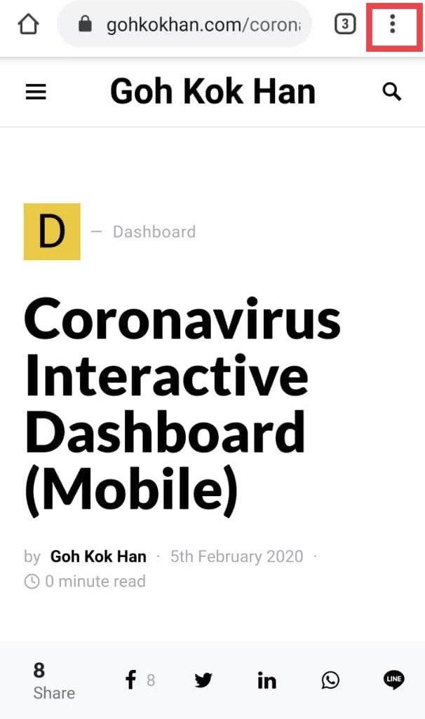 How to add gohkokhan.com to your mobile? - Goh Kok Han